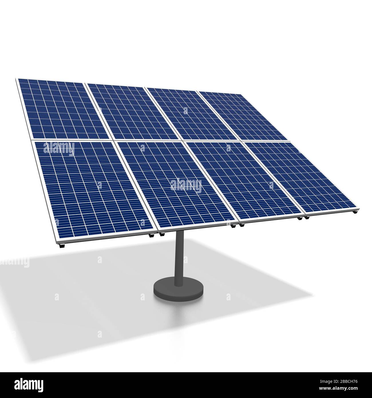 Solar panels concept - 3D illustration Stock Photo - Alamy