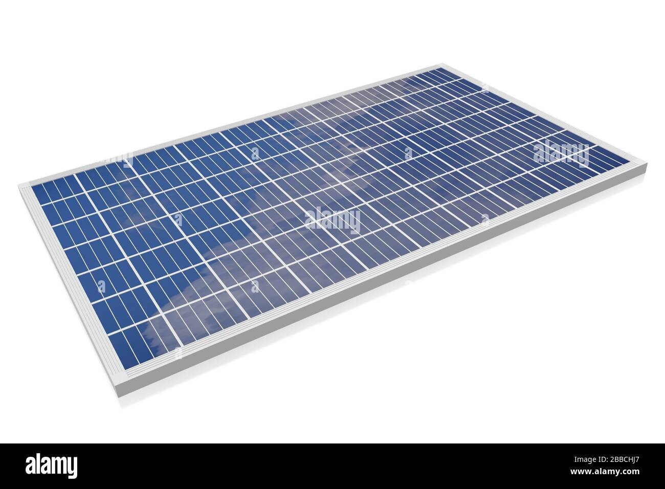 Solar panels concept - 3D illustration Stock Photo - Alamy