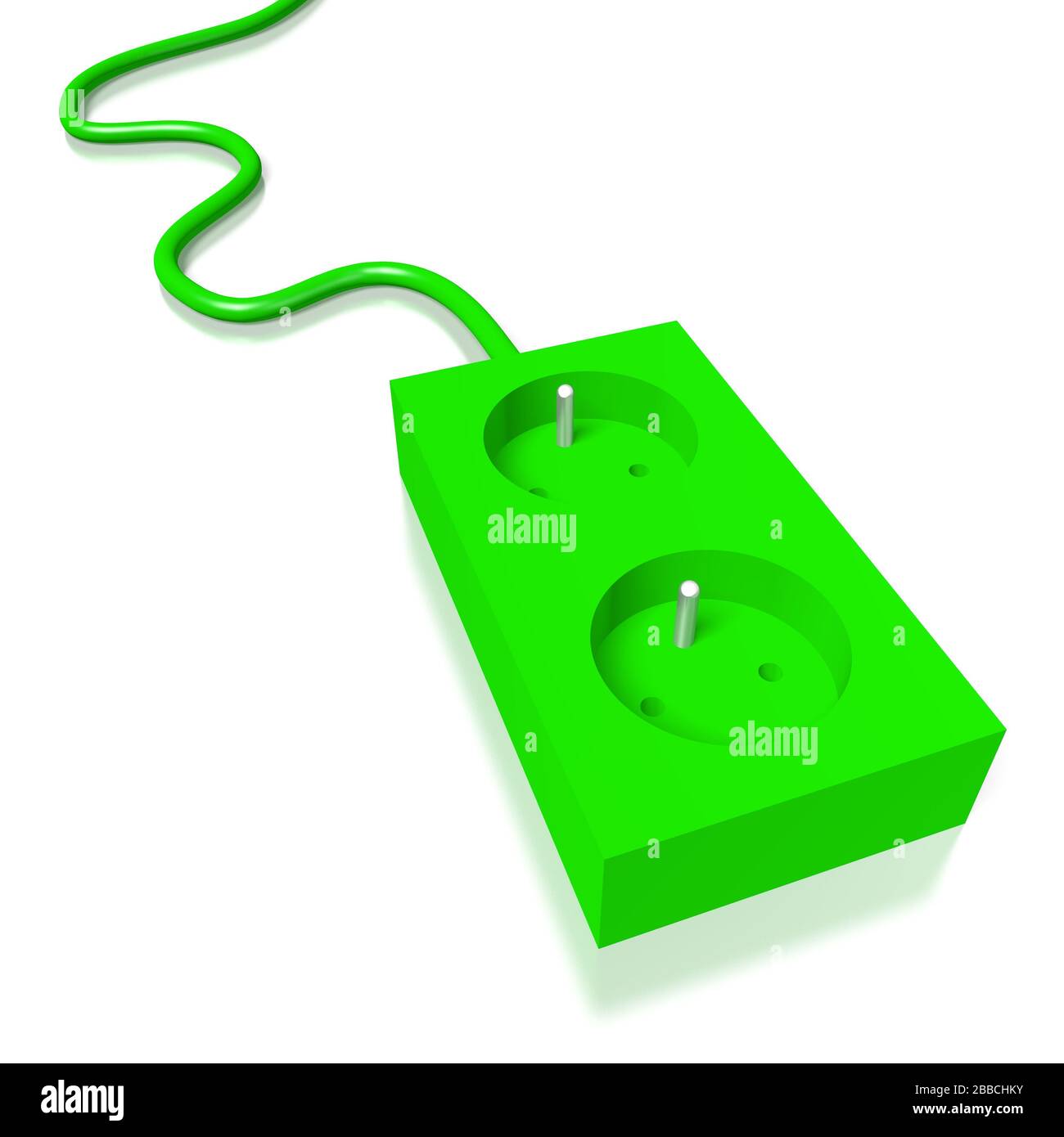 3D electricy socket - illustration Stock Photo - Alamy