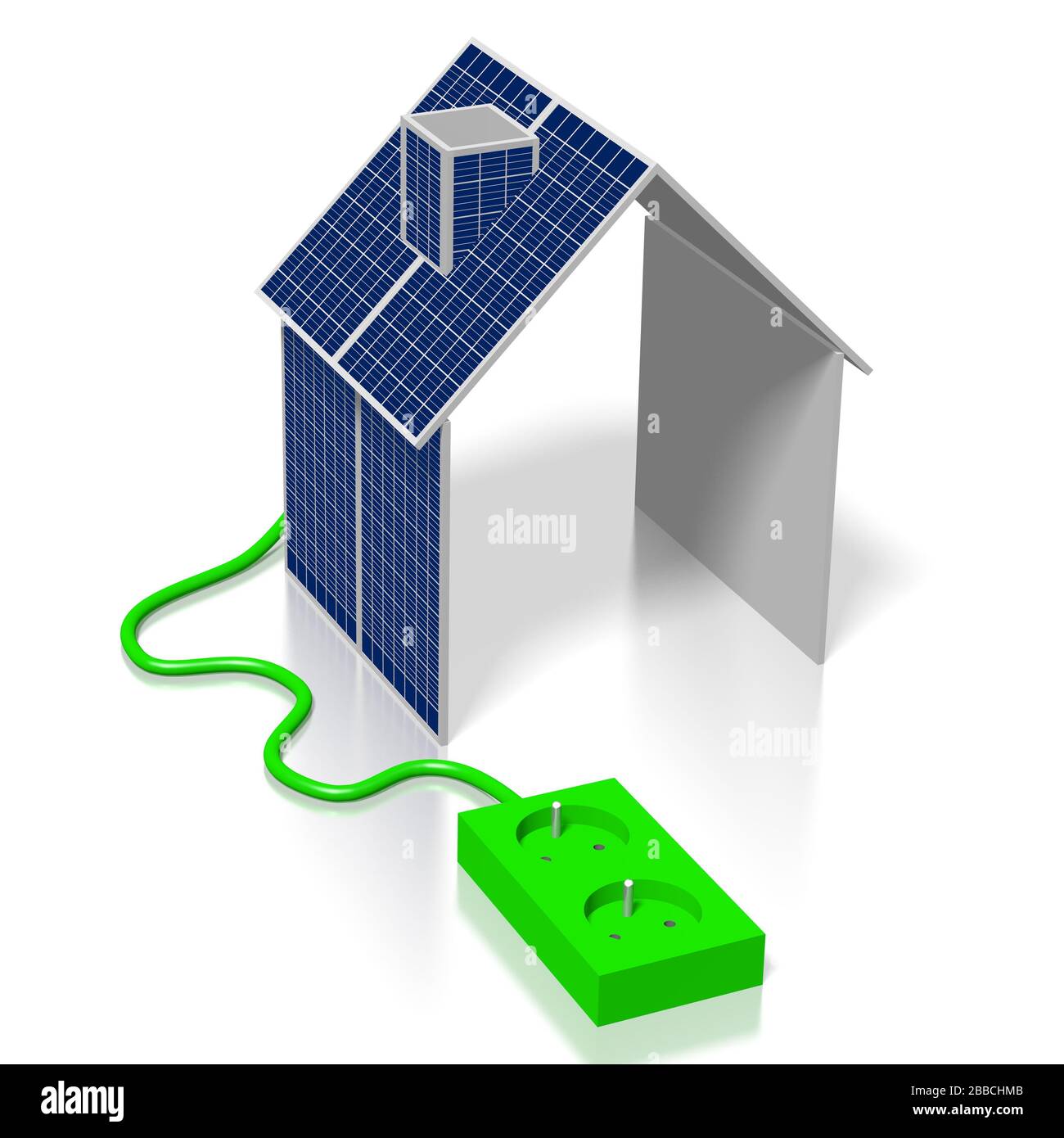 House, solar panels concept Stock Photo - Alamy