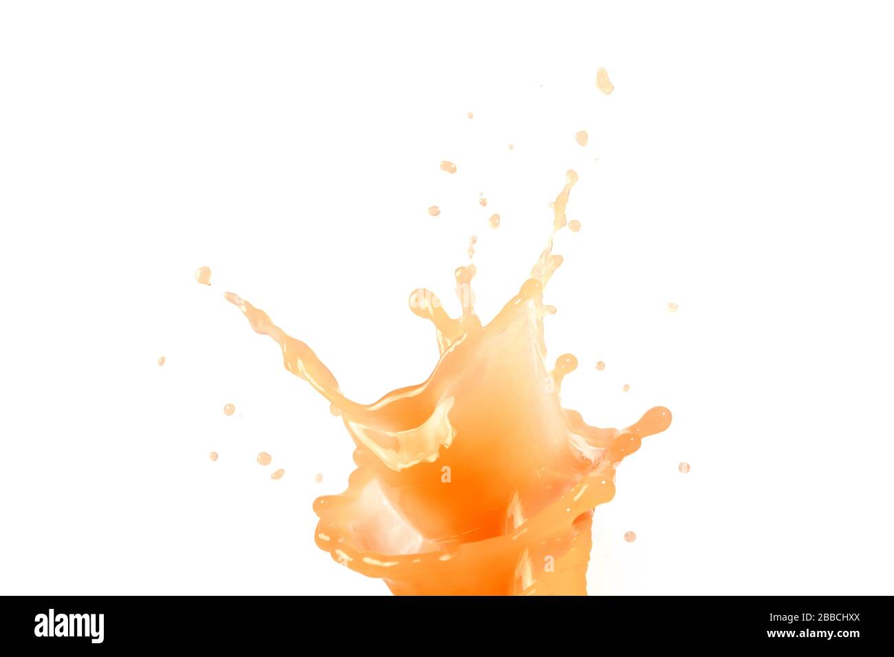Juice splash concept. Color Stock Photo - Alamy