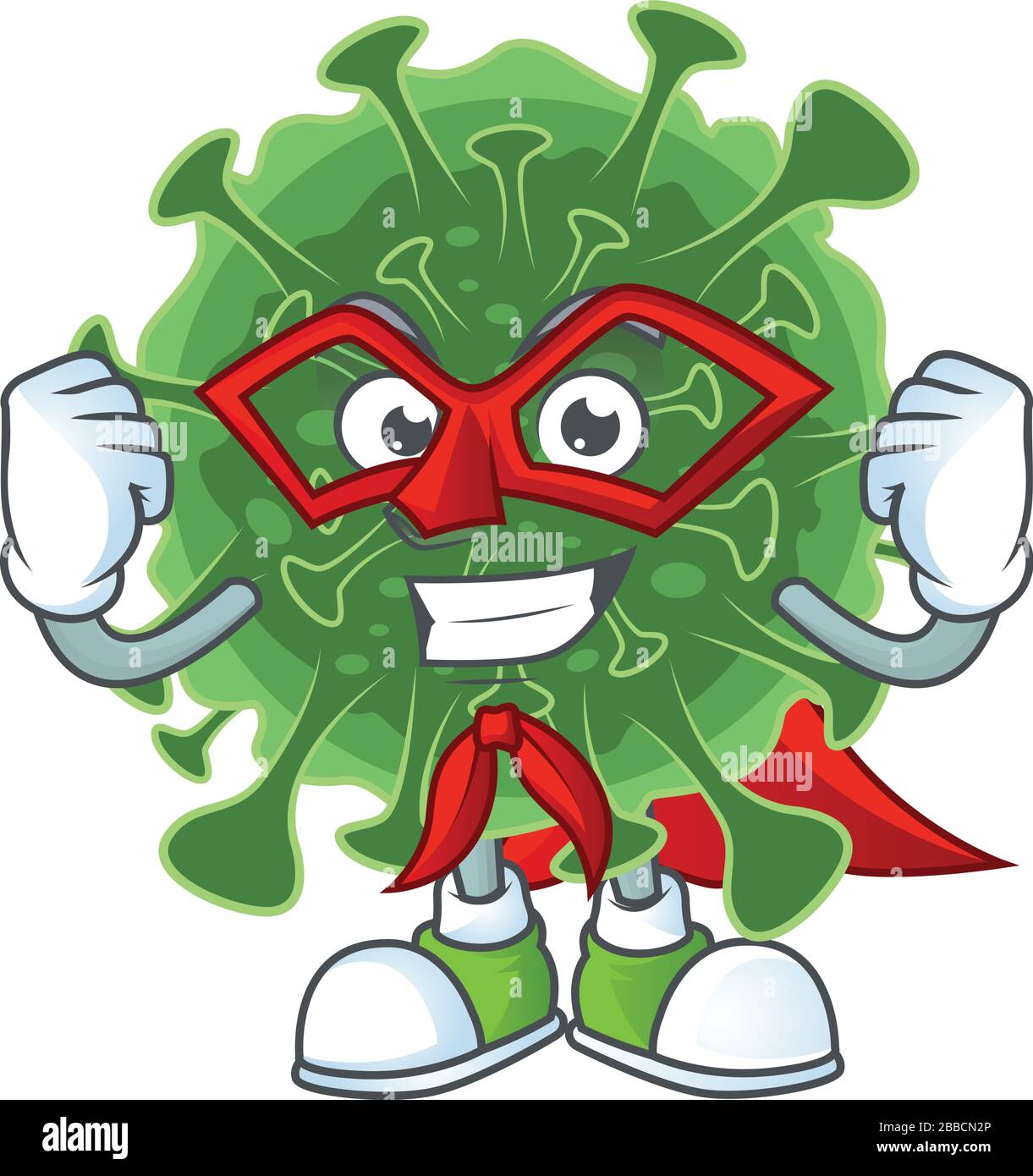 A picture of wuhan coronavirus dressed as a Super hero cartoon ...