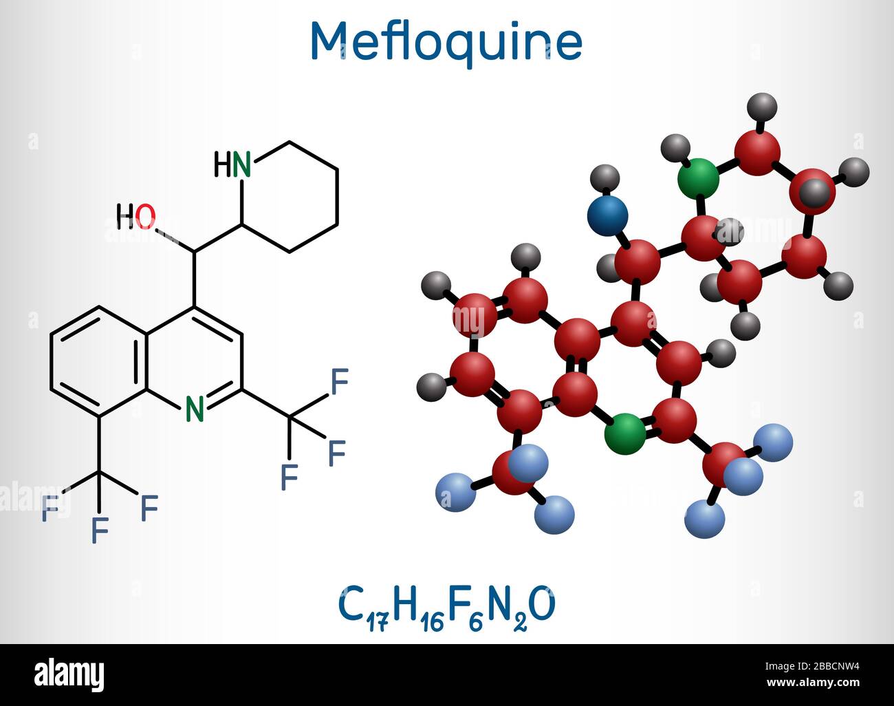 Mefloquine medication Stock Vector Images - Alamy