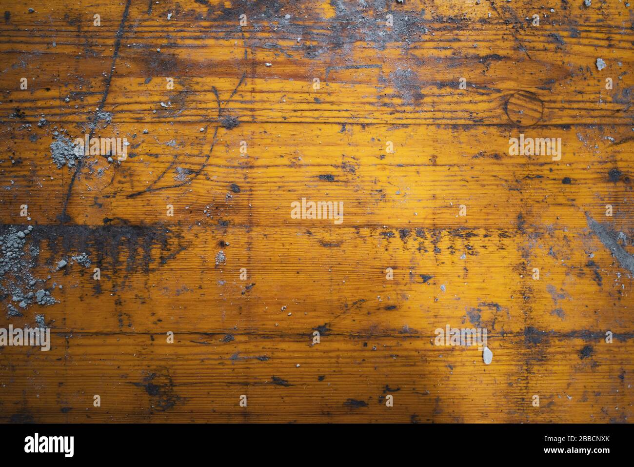 Old wooden texture. Rustic yellow wood background with texture in close ...