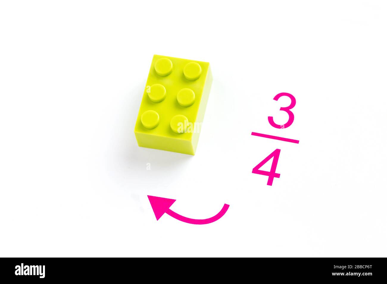 A game for children to learn mathematics. Match the blocks to the ...