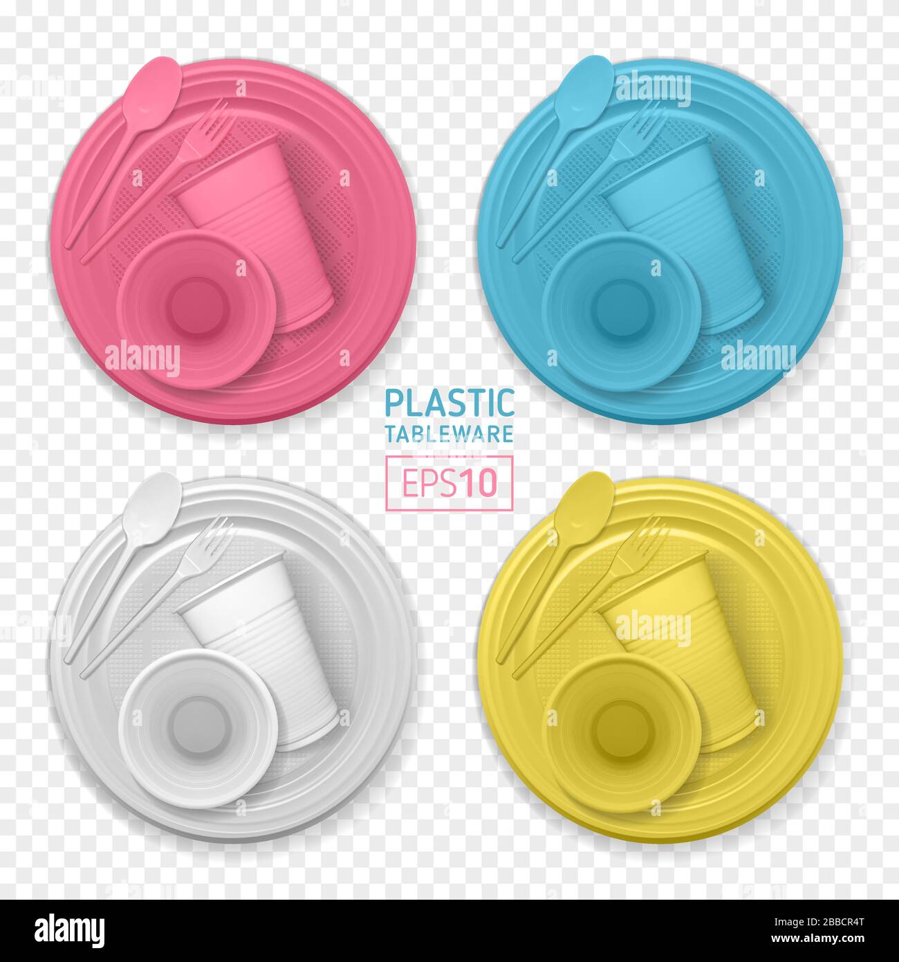Dishware plastic Stock Vector Images - Alamy