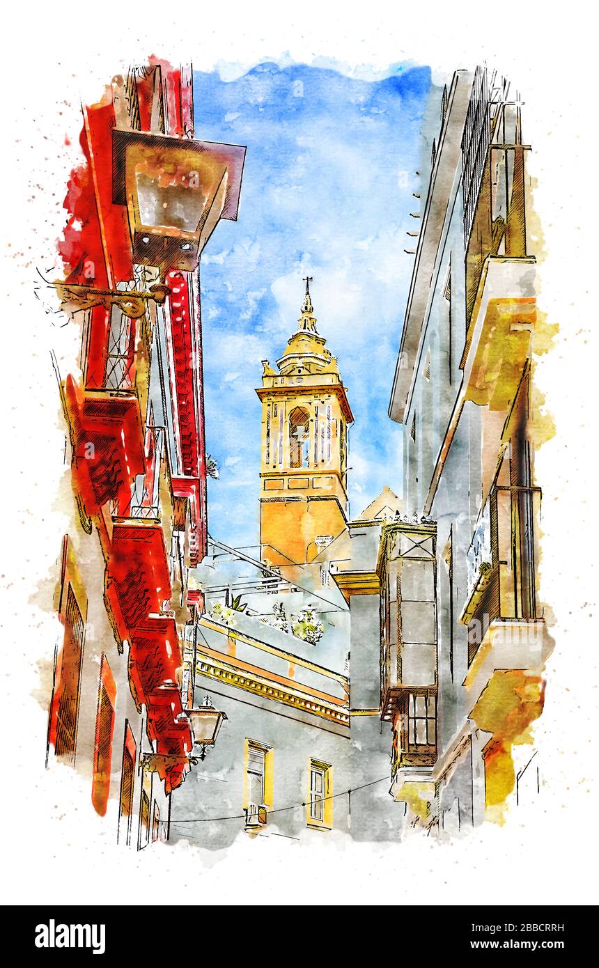 Colorful orange building Cut Out Stock Images & Pictures - Alamy