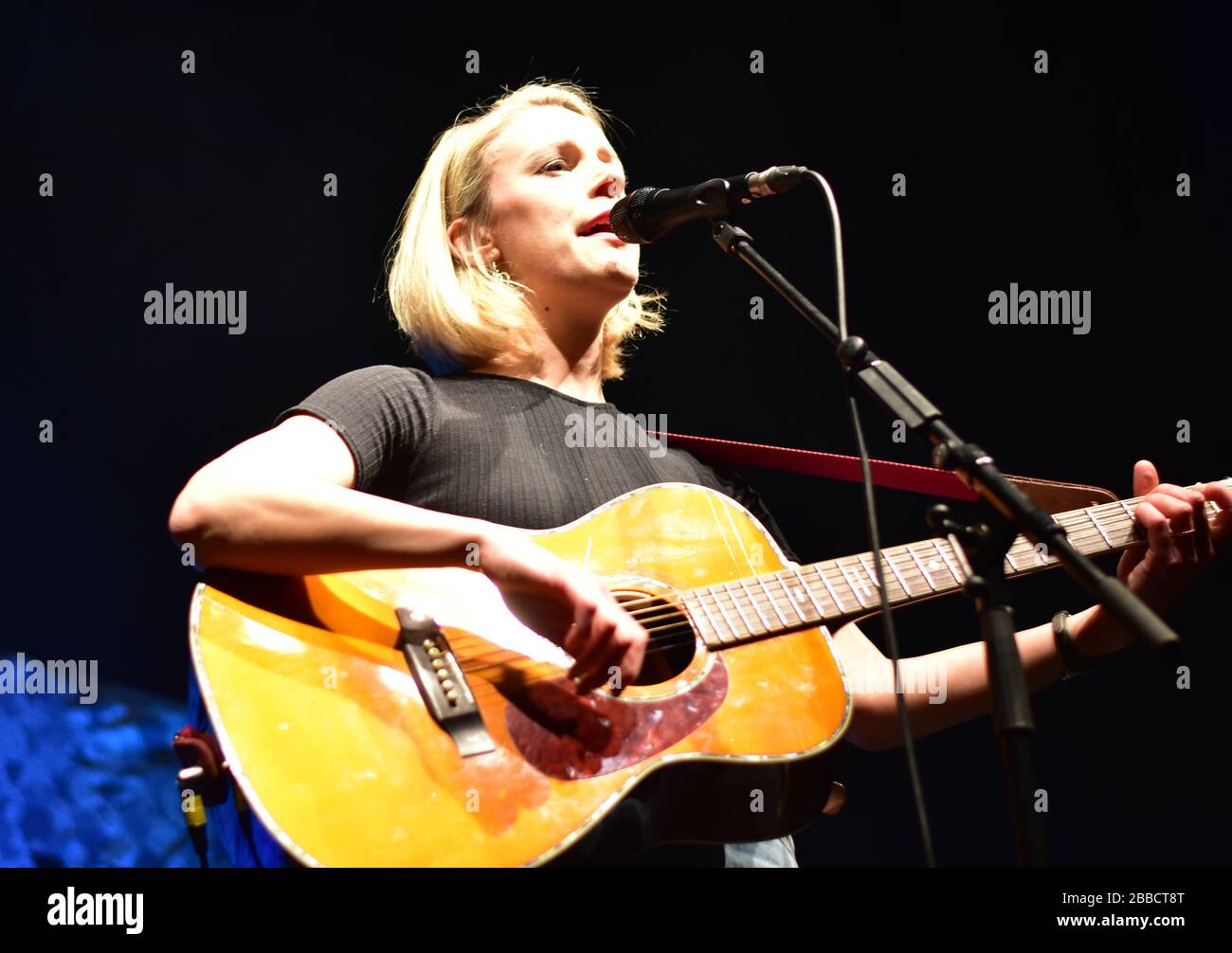 Actress and artist Jessica Guise in performance at The Forum, Bath, UK ...