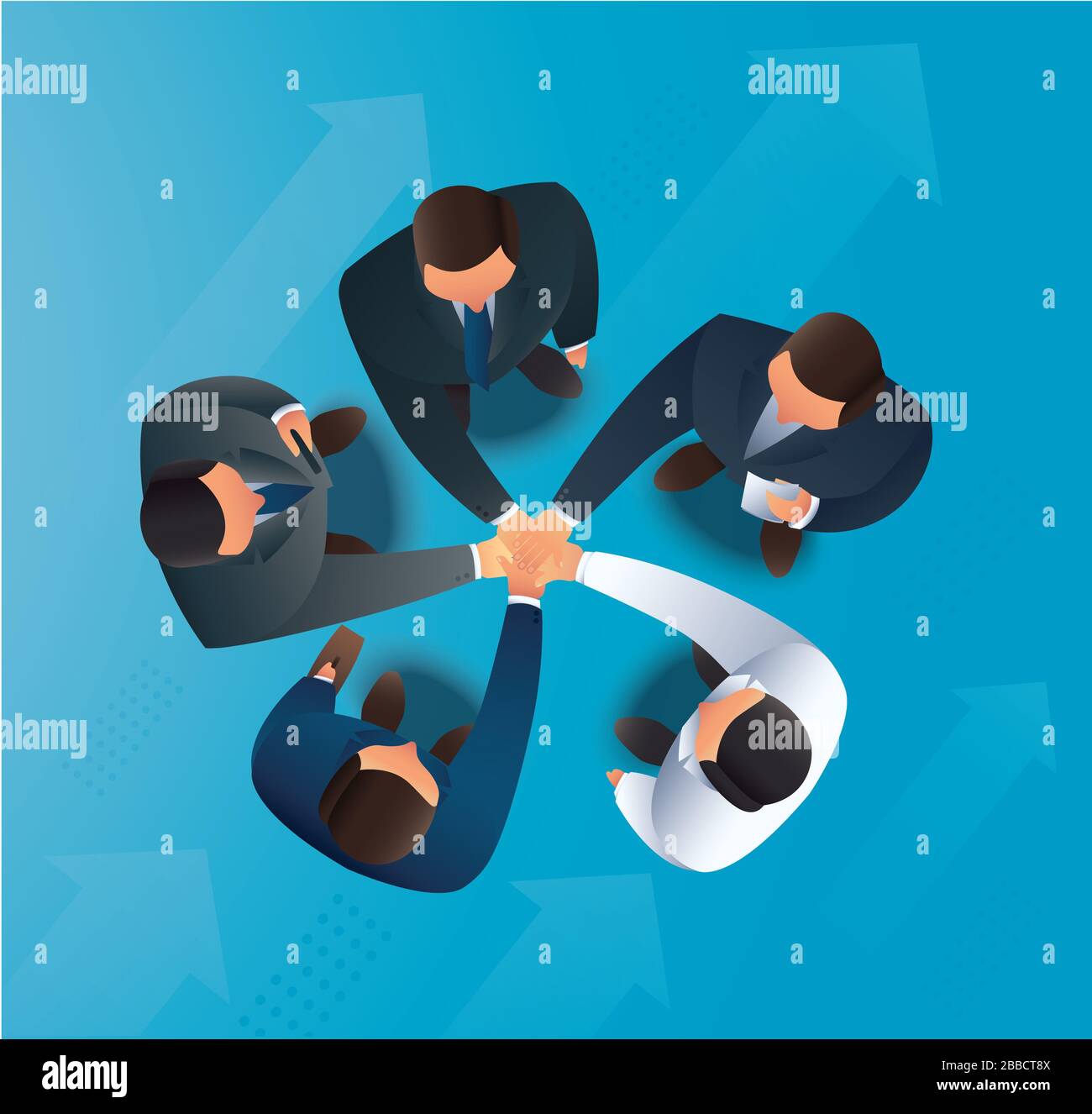 business people putting their hands together , team work background ...