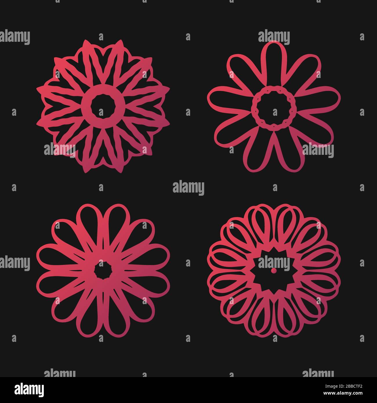 Collection set ornament sign logo free vector Stock Vector Image & Art ...