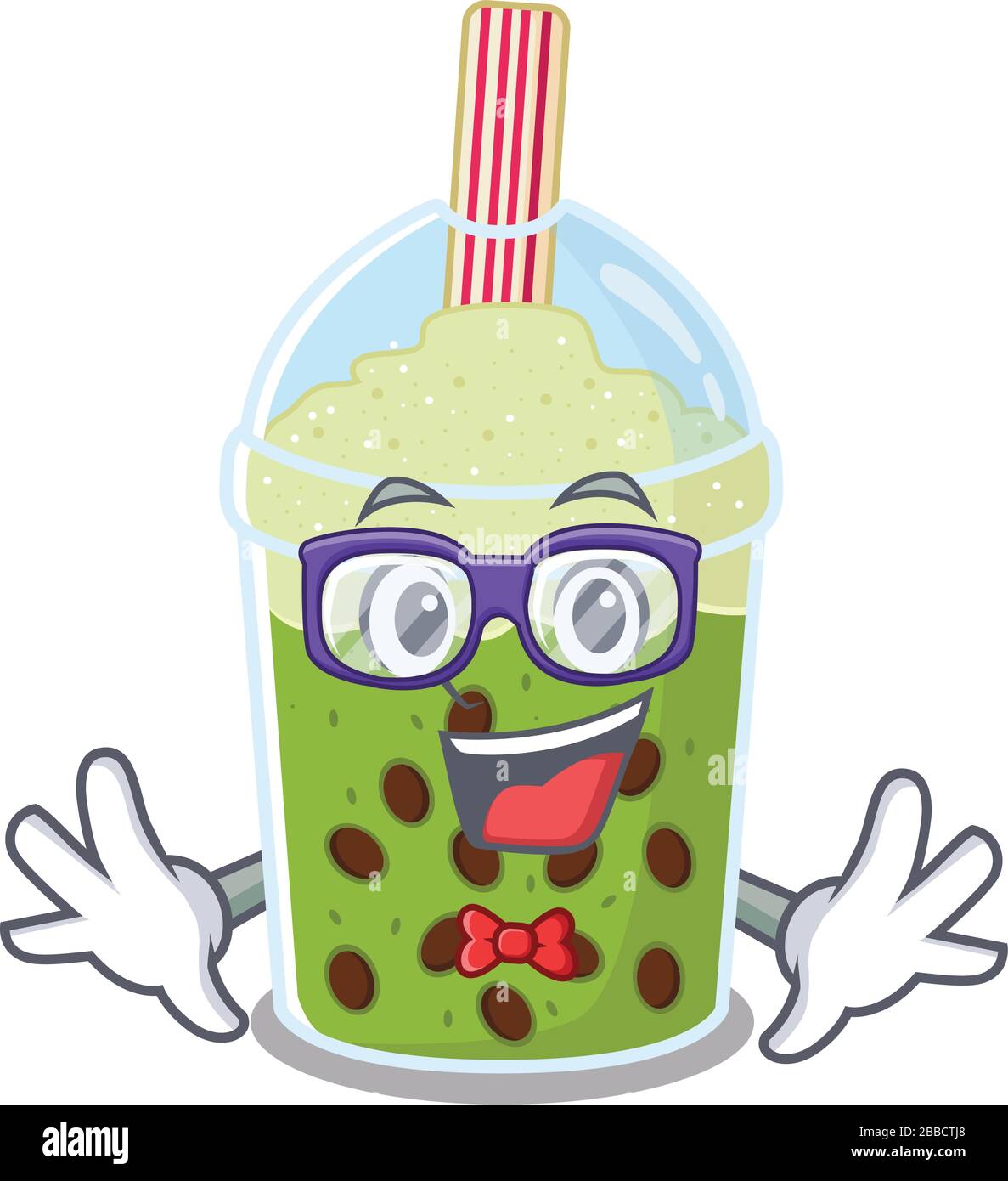 Iced matcha Stock Vector Images - Alamy