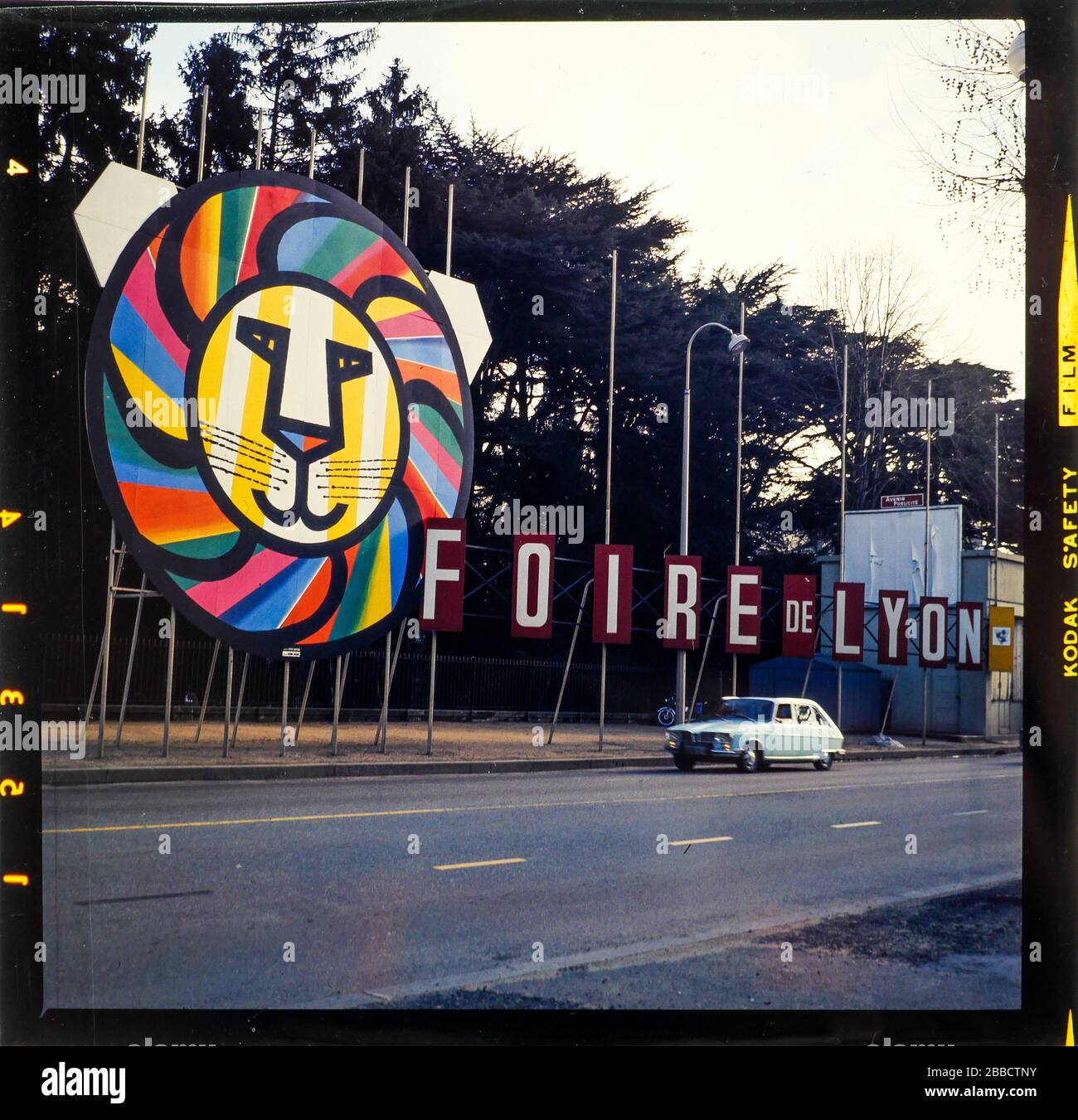 Archives 70ies: general view of Lyons Fair, 1971, Lyon, Rhone, France ...