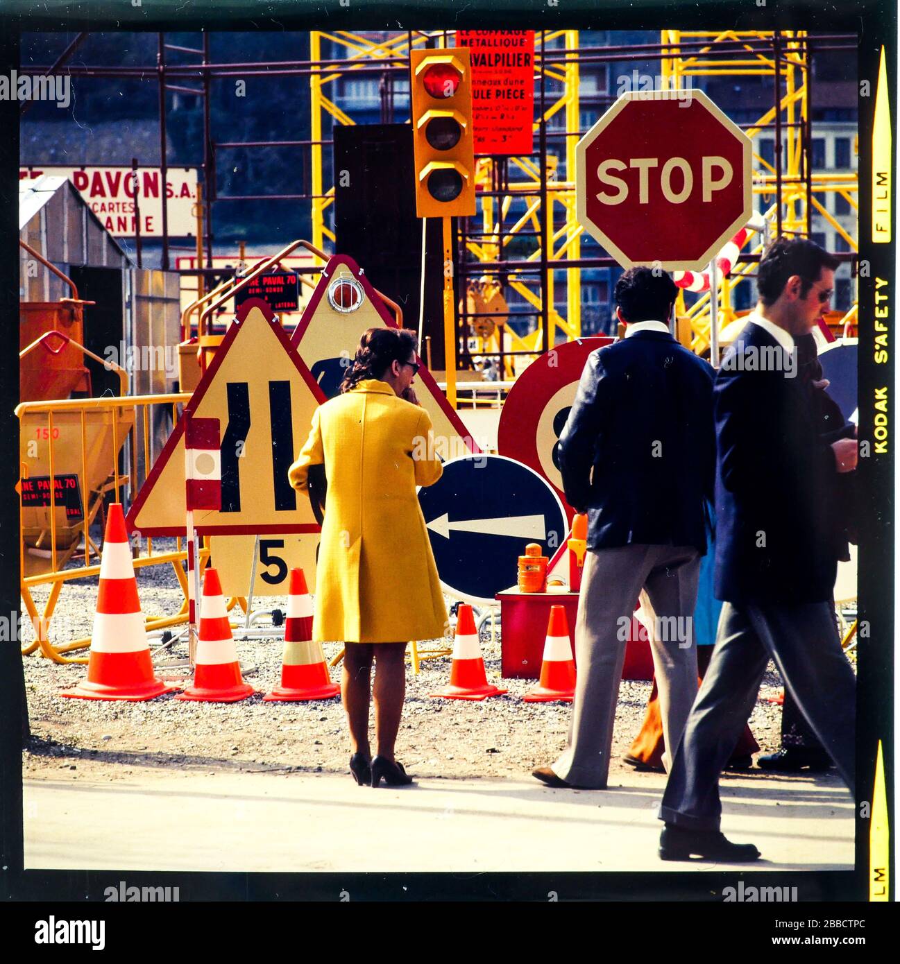 Archives 70ies: general view of Lyons Fair, 1971, Lyon, Rhone, France ...