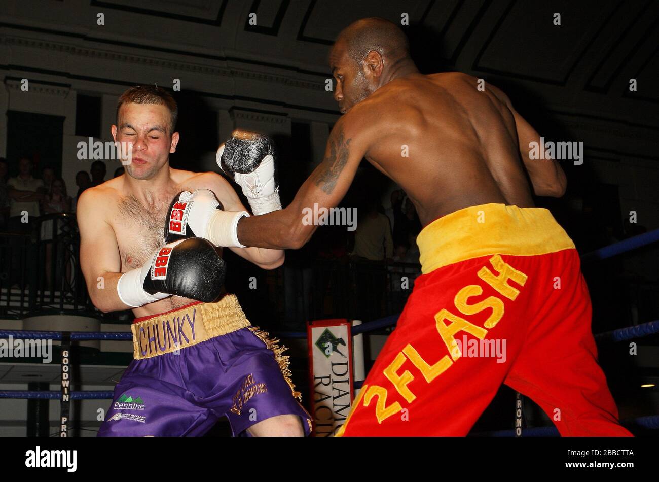 Mark Alexander (red shorts) defeats Michael Devine in a Lightweight ...