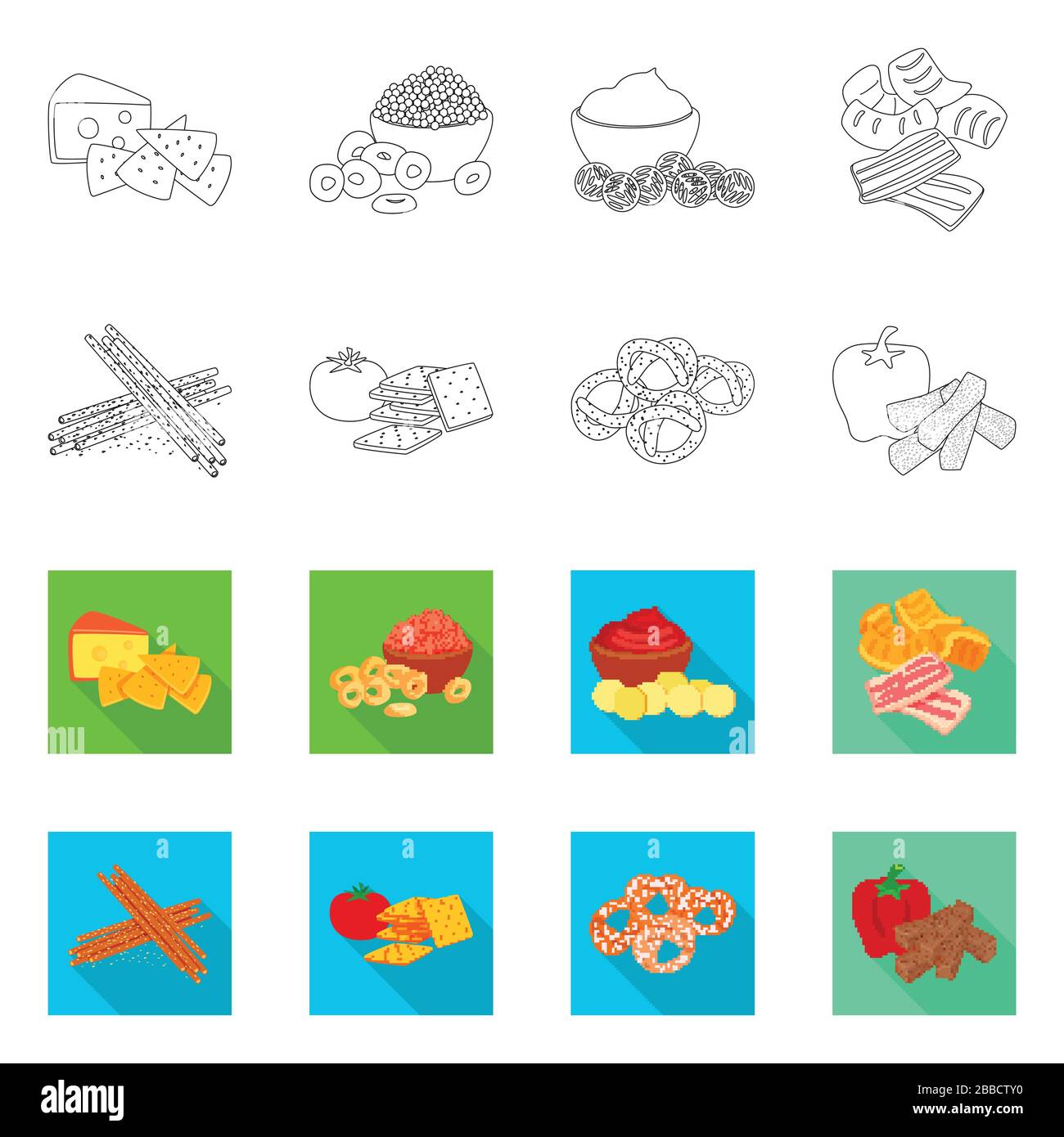 Vector design of taste and seasonin symbol. Collection of taste and ...