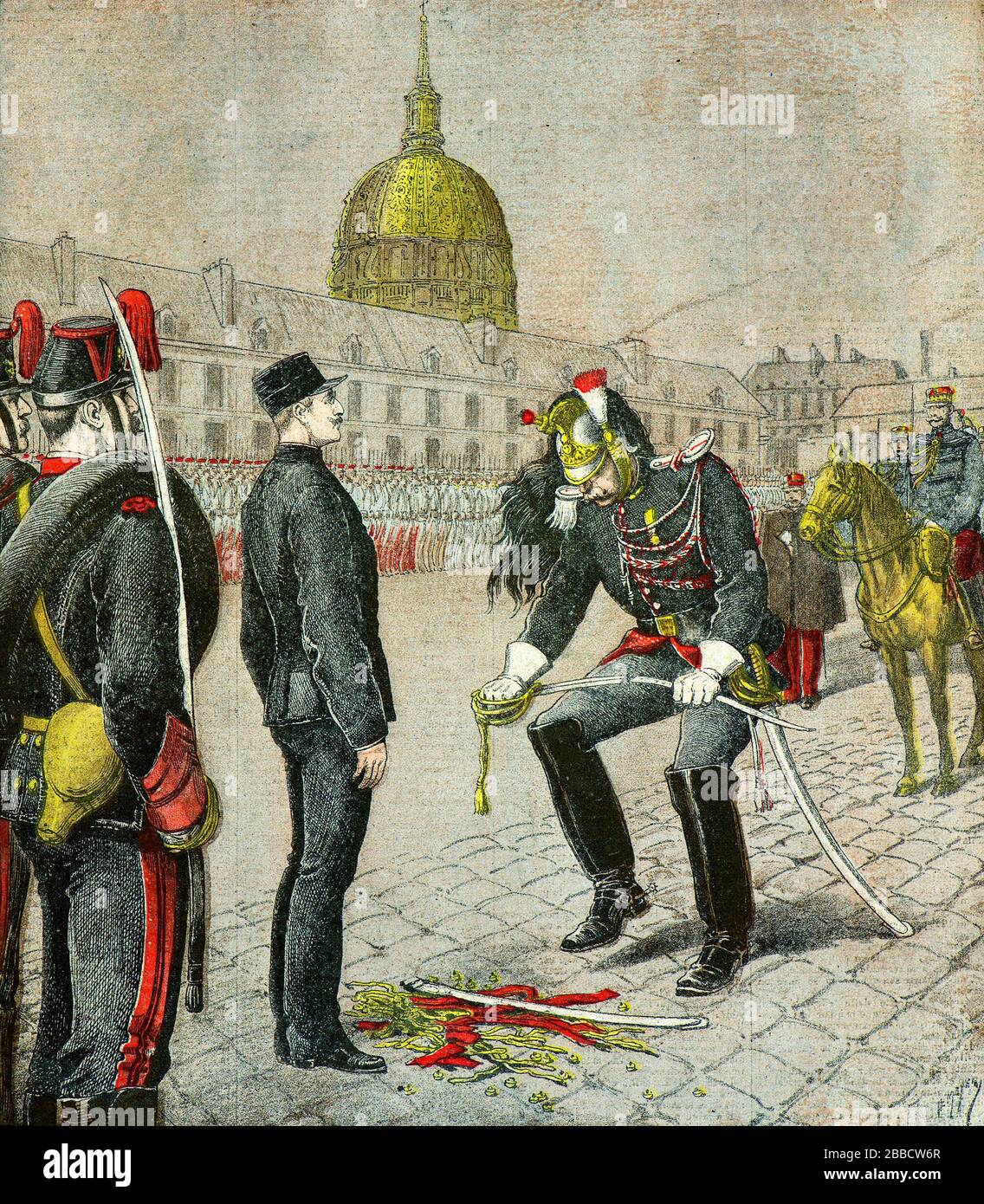 Meyer Henri ( 1841 - 1899 ) - Degradation of Captain Alfred Dreyfus in ...