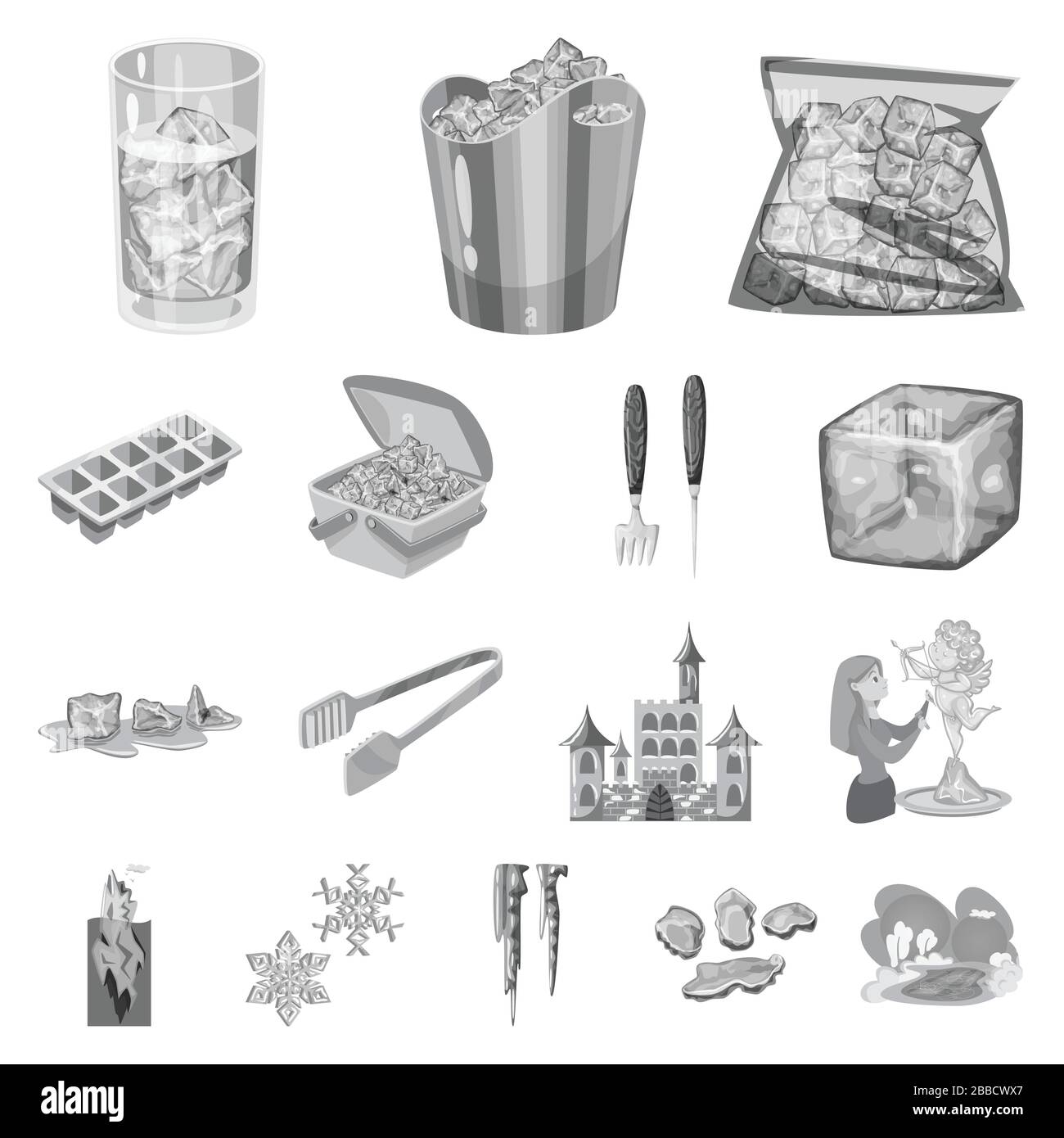 Mono castle Cut Out Stock Images & Pictures - Alamy