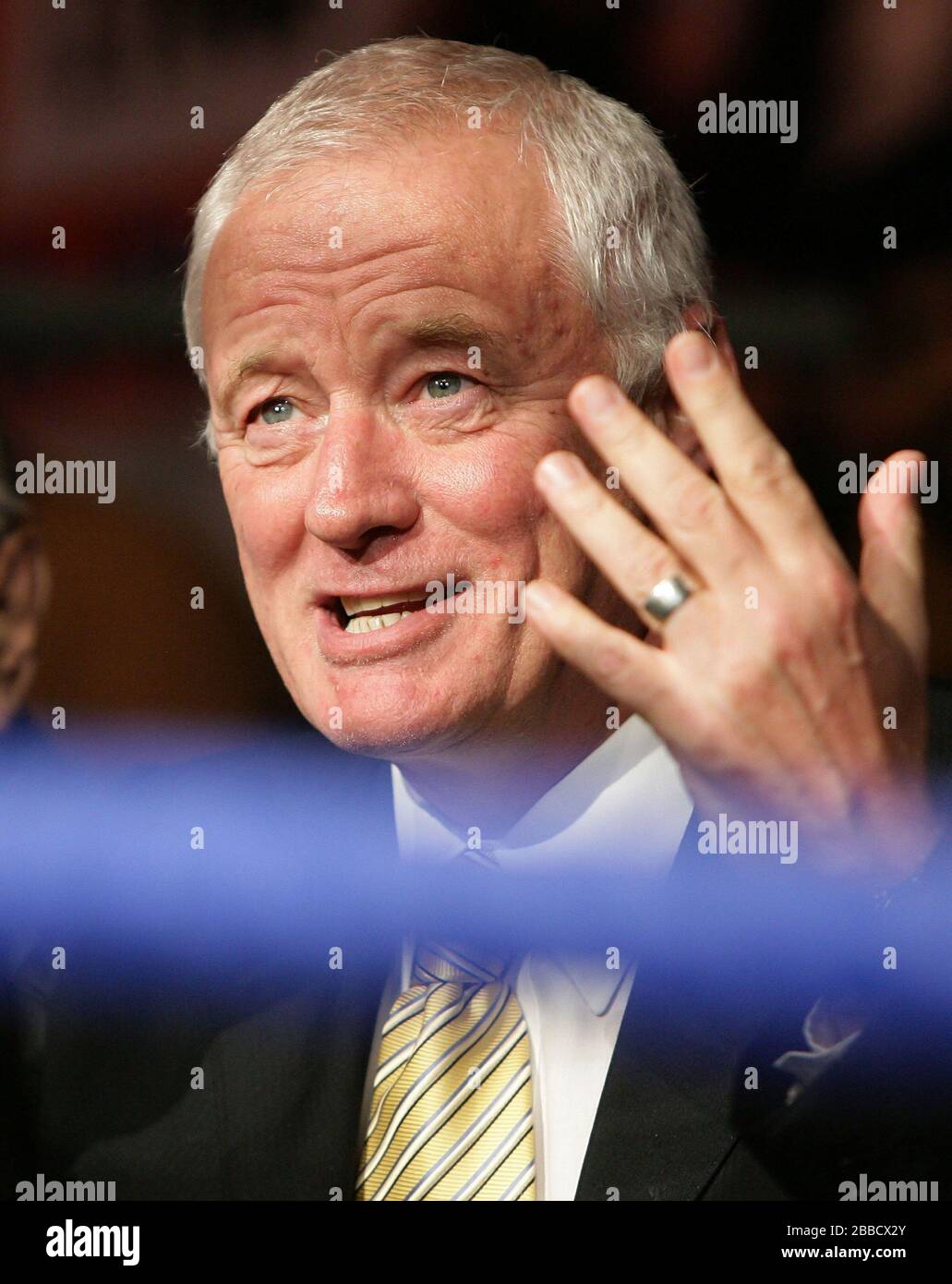 Boxing promoter Barry Hearn pictured ringside at Goresbrook Leisure ...
