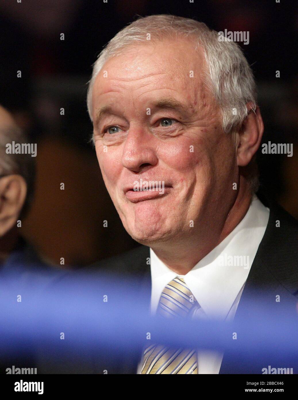 Boxing promoter Barry Hearn pictured ringside at Goresbrook Leisure ...