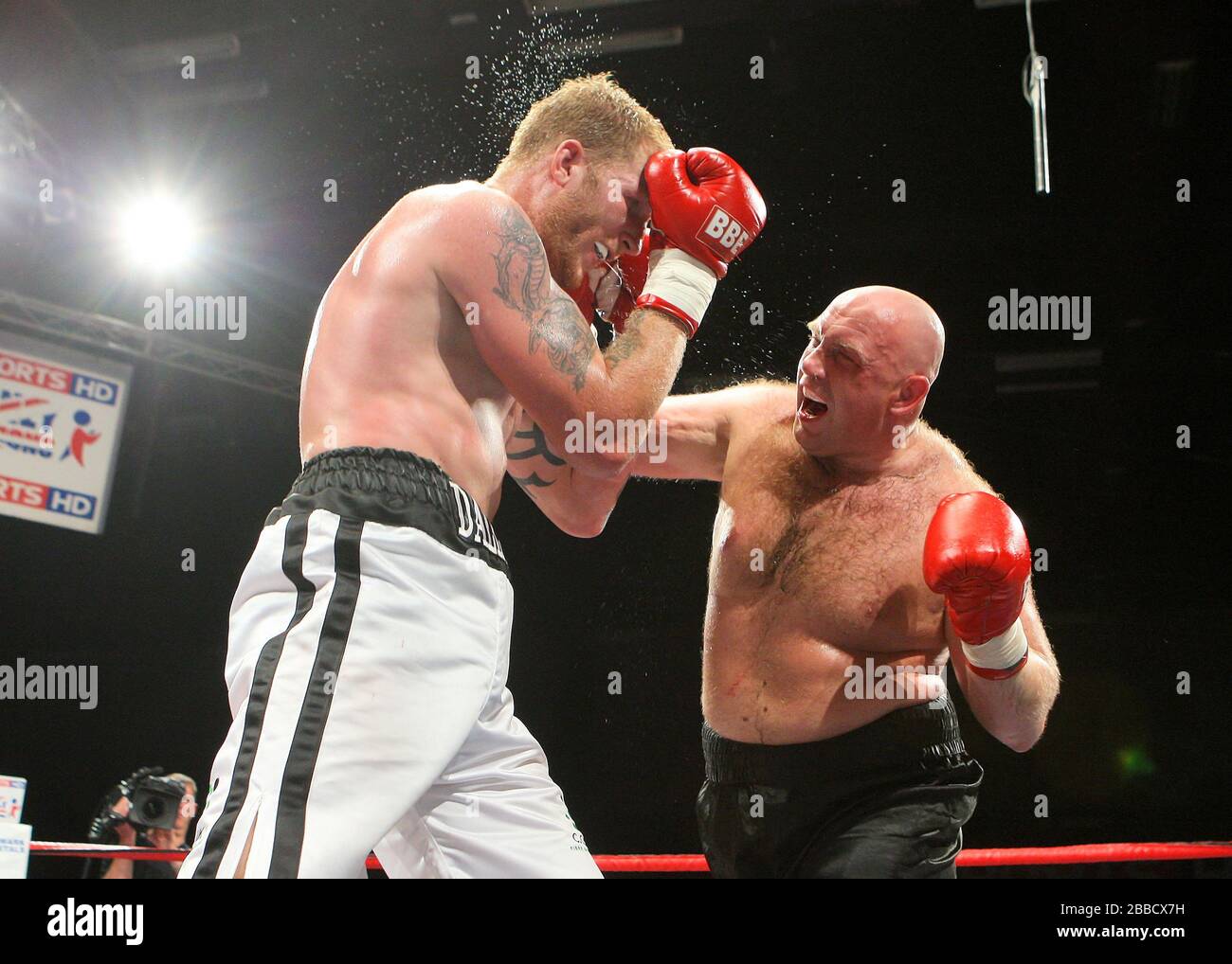 Tom Dallas (white shorts) defeats Daniil Peretyatko in a Heavyweight ...