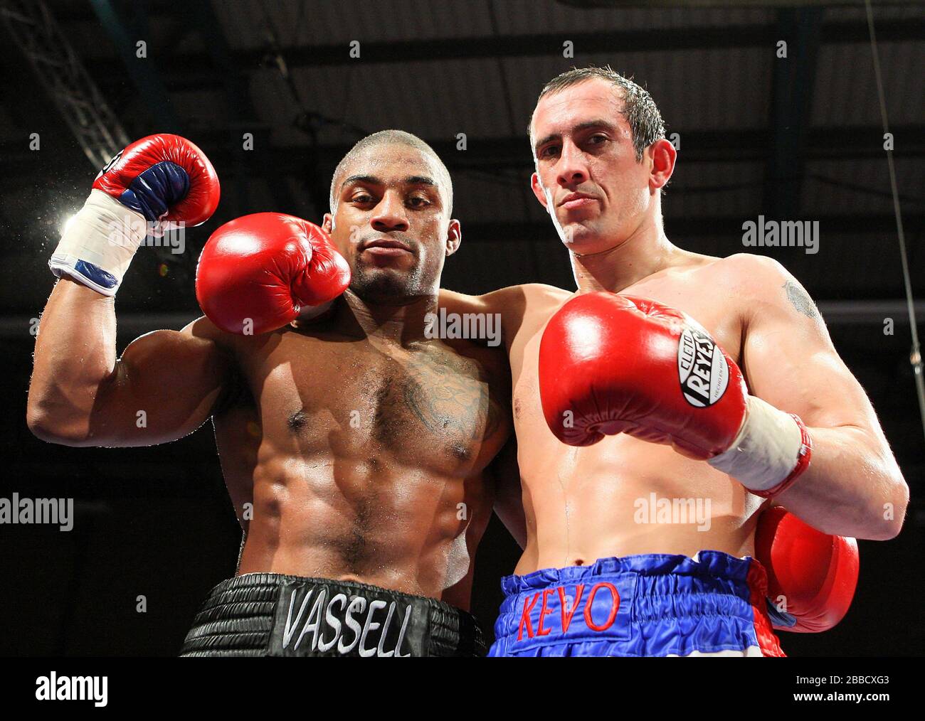 Denton Vassell (black shorts) defeats Kevin McCauley in a Welterweight ...