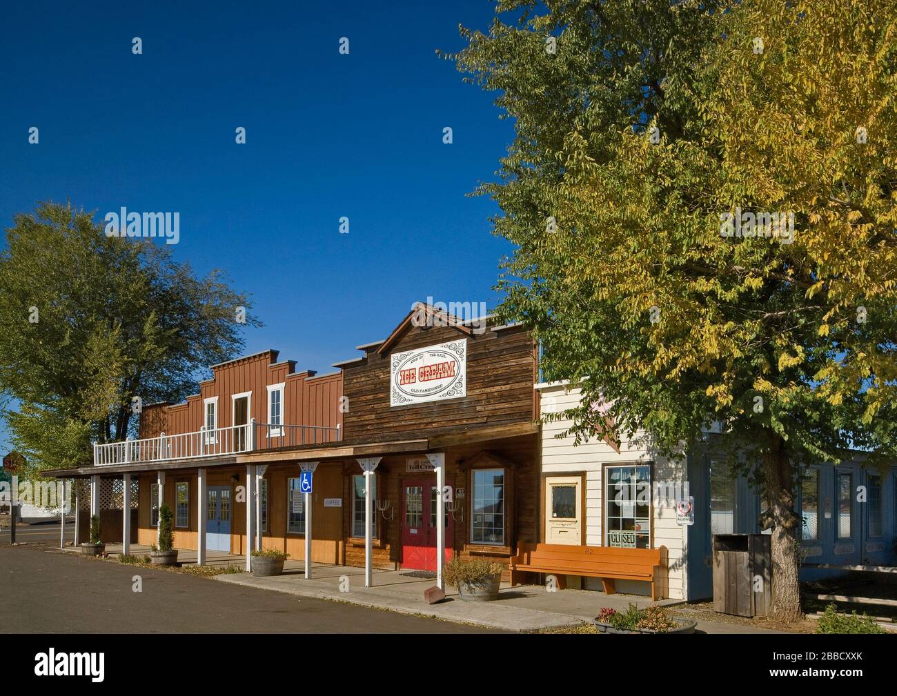 Stores in Shaniko, on Journey Through Time Scenic Byway, Oregon, USA ...