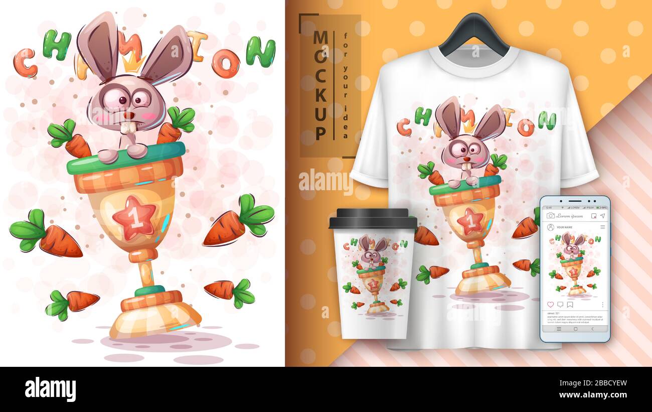 Cartoon rabbit carrot hi-res stock photography and images - Alamy