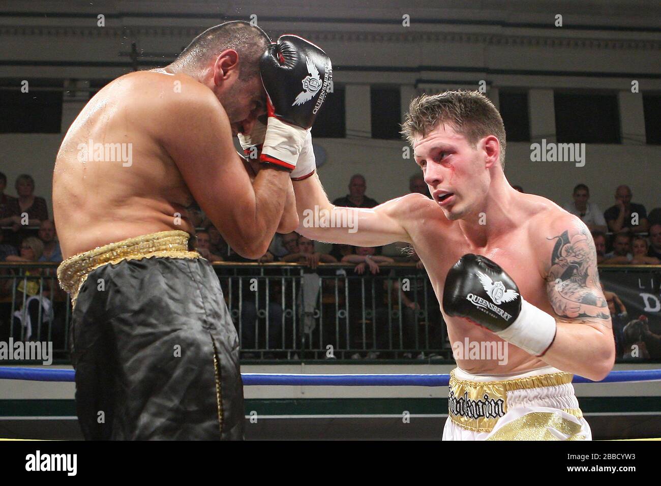 Liam Shinkwin (white shorts) defeats Sid Razak (black shorts) in a ...