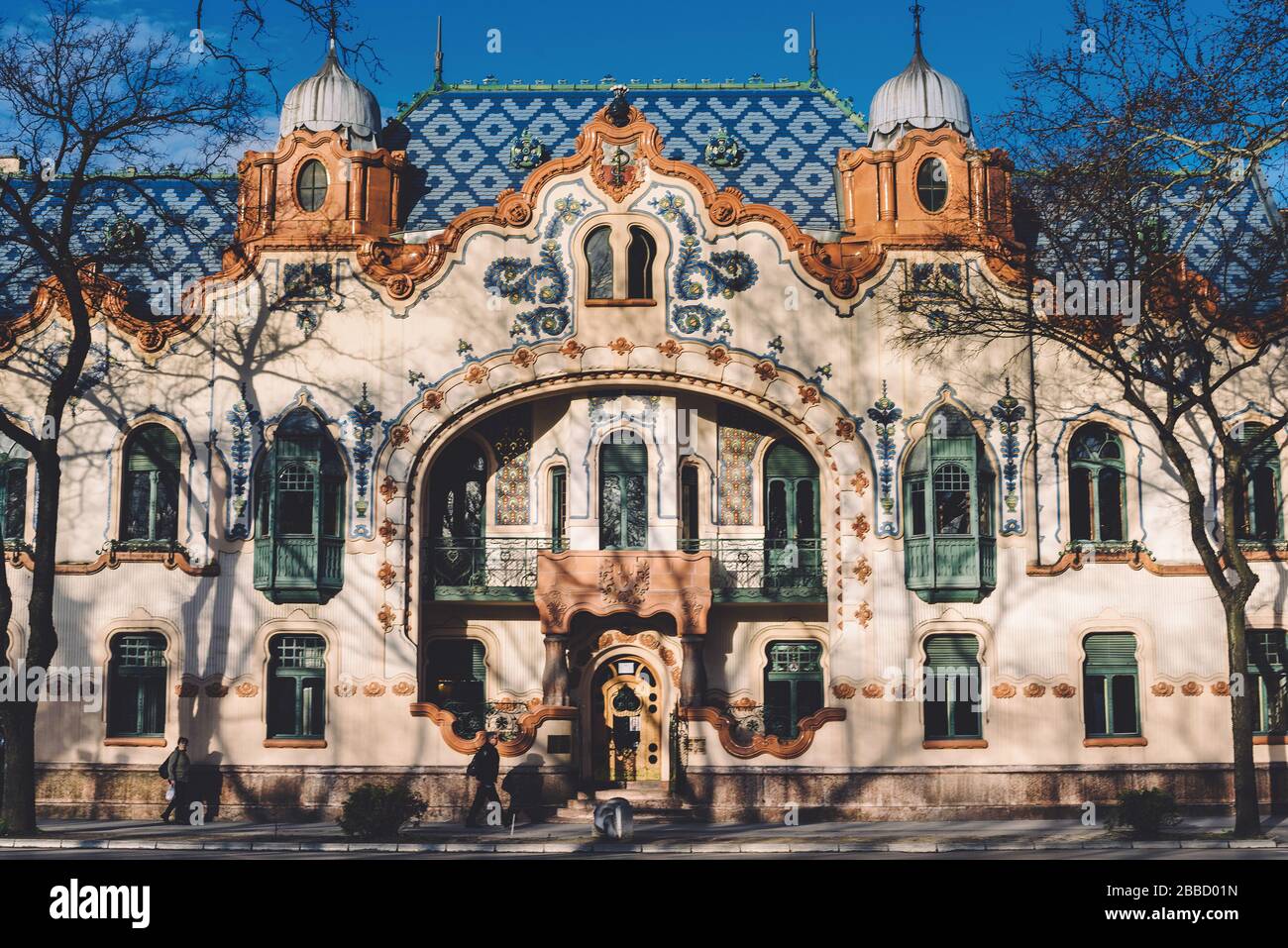 Art Nouveau Raichle Palace Facade in Subotica Stock Photo - Alamy