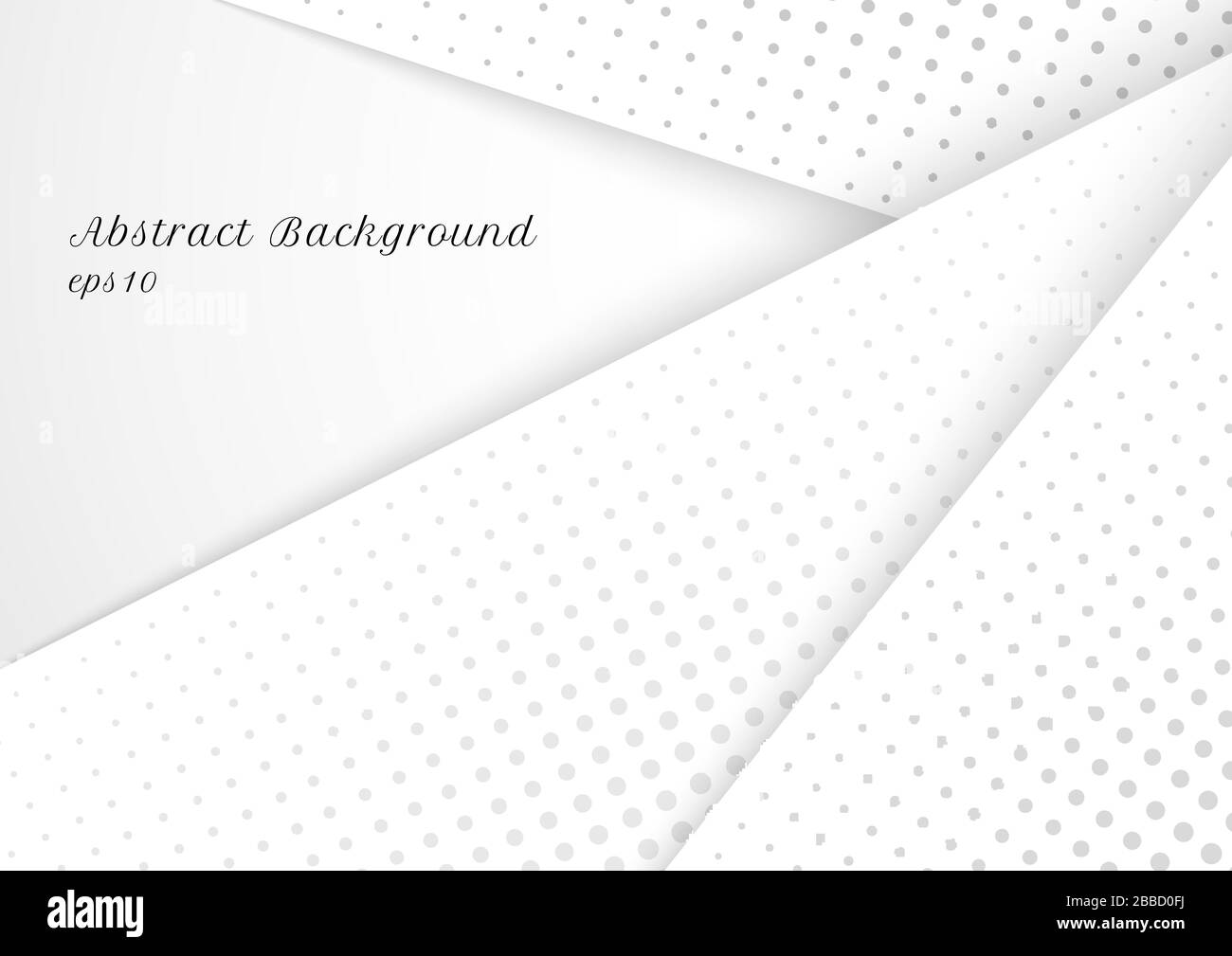 Abstract modern halftone gray and white design paper cut background ...