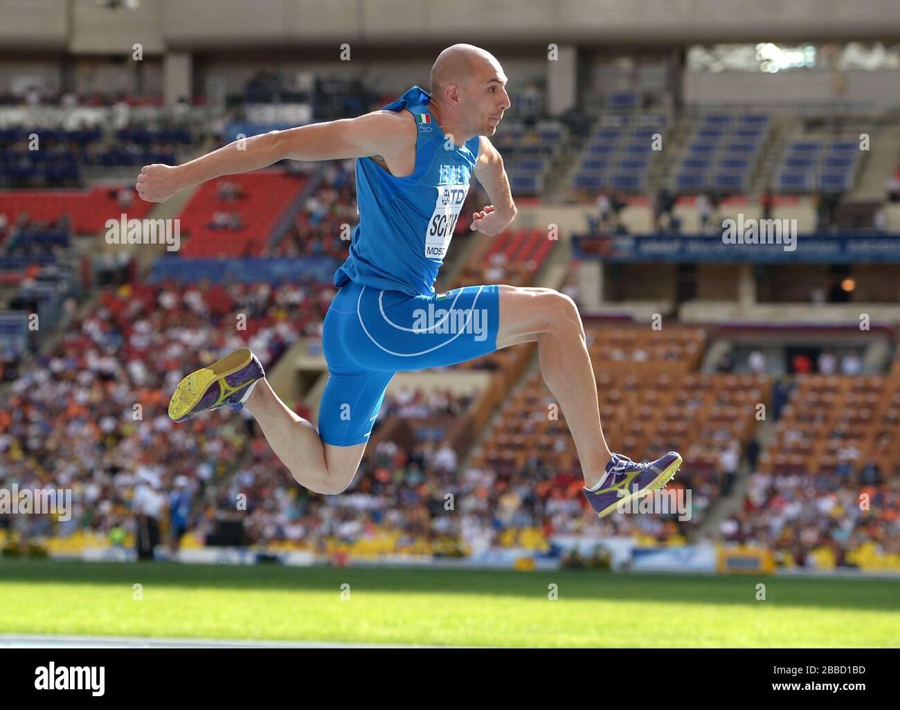 Italy's Fabrizio Schembri during the Men's Triple Jump Final during day ...