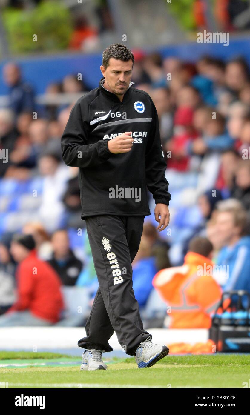 Brighton & Hove Albion manager Oscar Garcia Stock Photo - Alamy