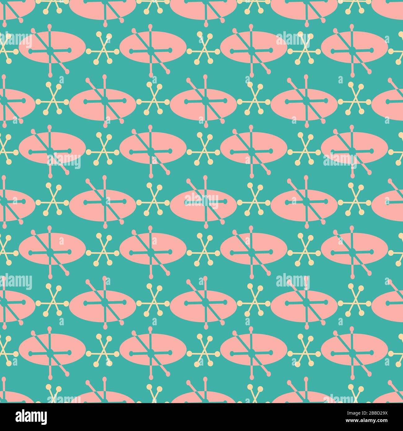 Retro Atomic Starburst Background