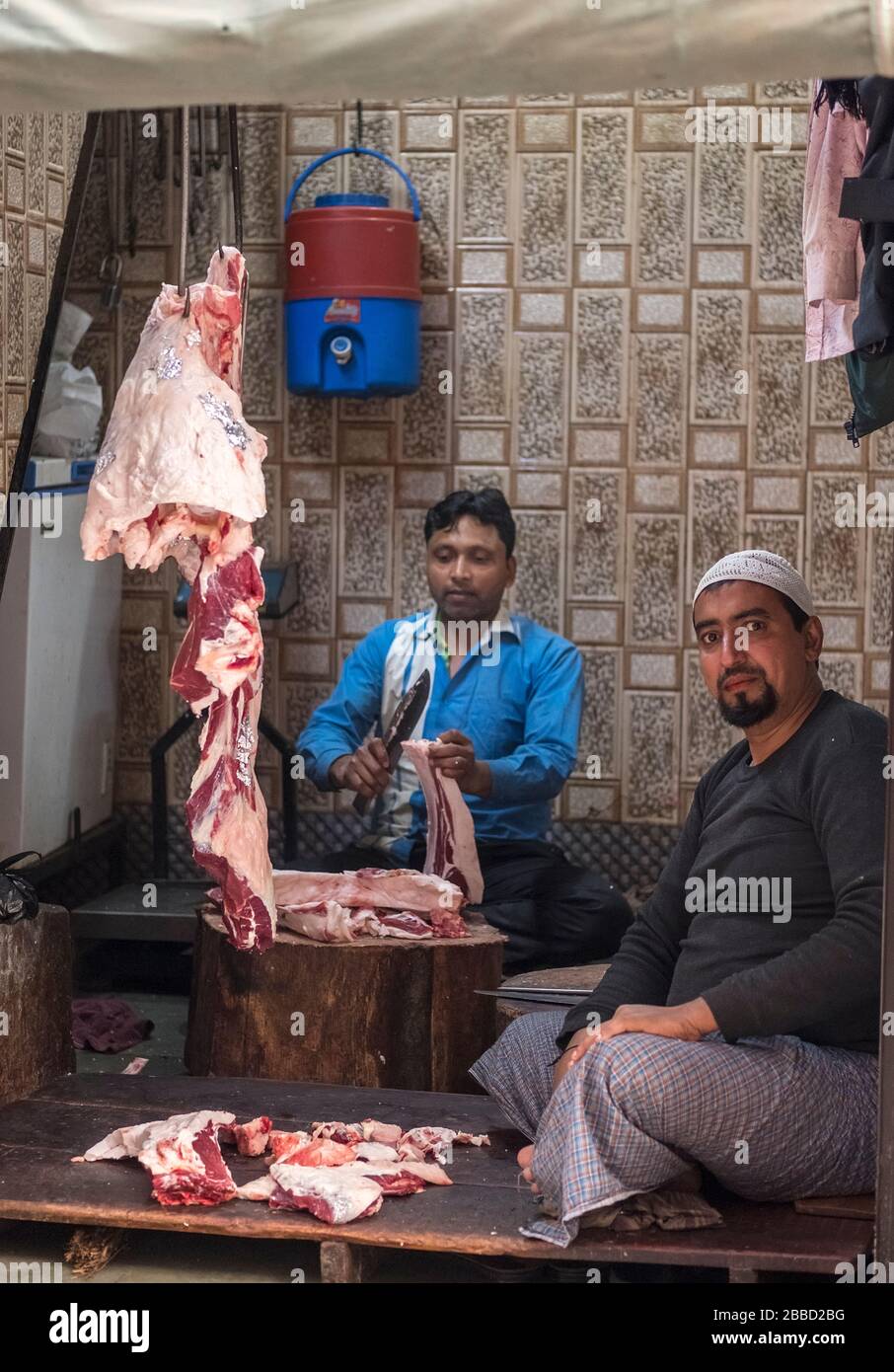 Indian butcher hi-res stock photography and images - Alamy