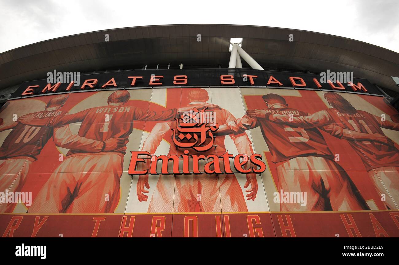 General view of the Emirates stadium outside Stock Photo - Alamy