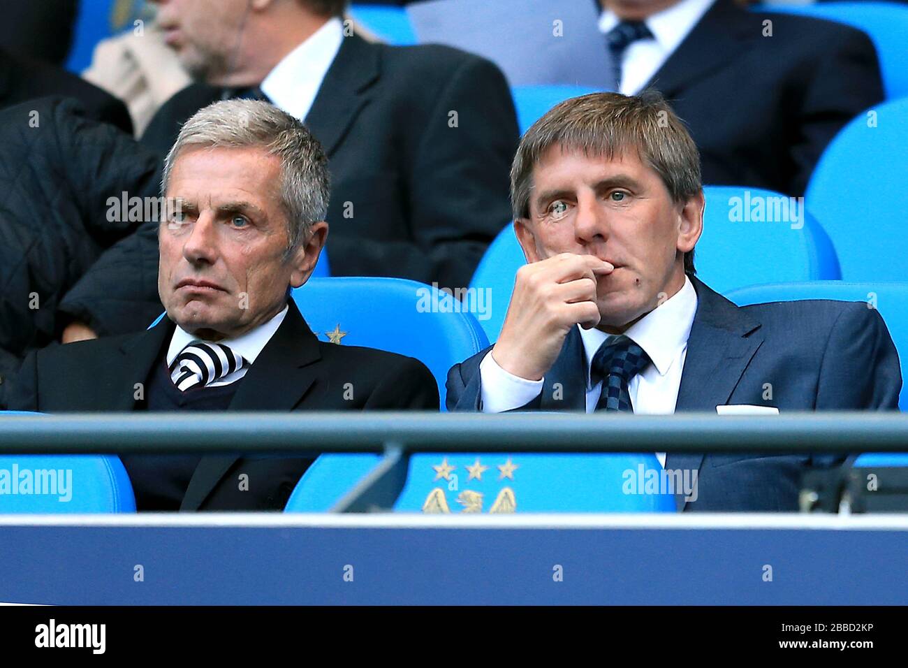 Newcastle United Football Development Manager Peter Beardsley (right ...