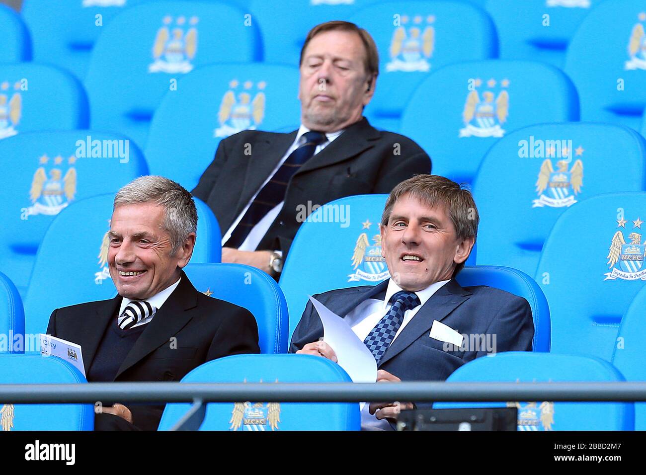Newcastle United Football Development Manager Peter Beardsley (right ...