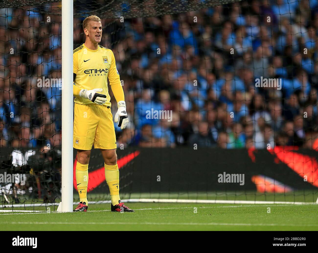 Manchester City goalkeeper Joe Hart Stock Photo - Alamy