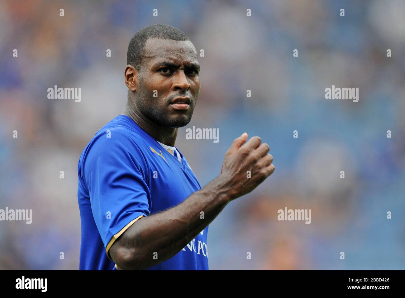 Wes Morgan, Leicester City Stock Photo - Alamy