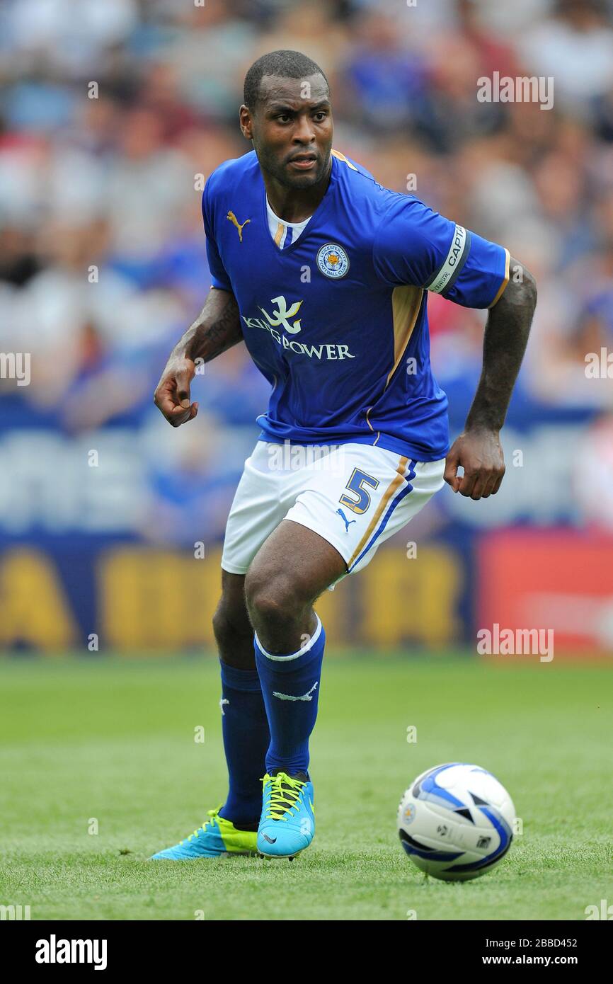 Wes Morgan, Leicester City Stock Photo - Alamy