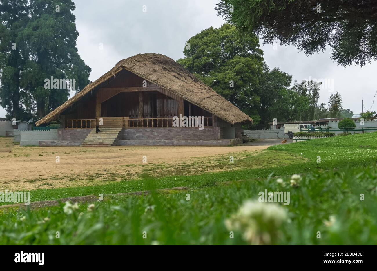 thatch house in smit of meghalaya india for the royal Stock Photo - Alamy