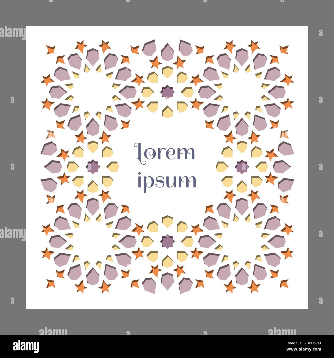 vector template of cut out paper card Stock Vector Image & Art - Alamy