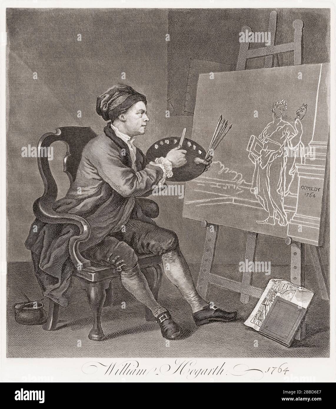 Portrait painting 18th century hi-res stock photography and images - Alamy