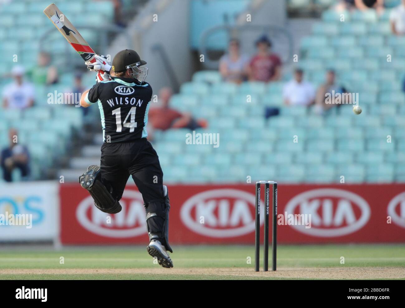 Surrey's Gary Wilson in action Stock Photo - Alamy