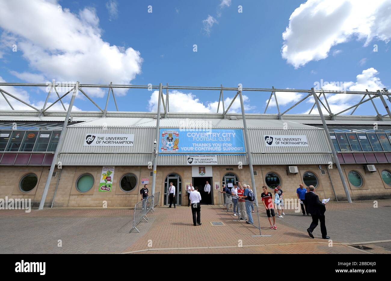 A view of Sixfields Stadium in Northampton, Coventry City's new home ...