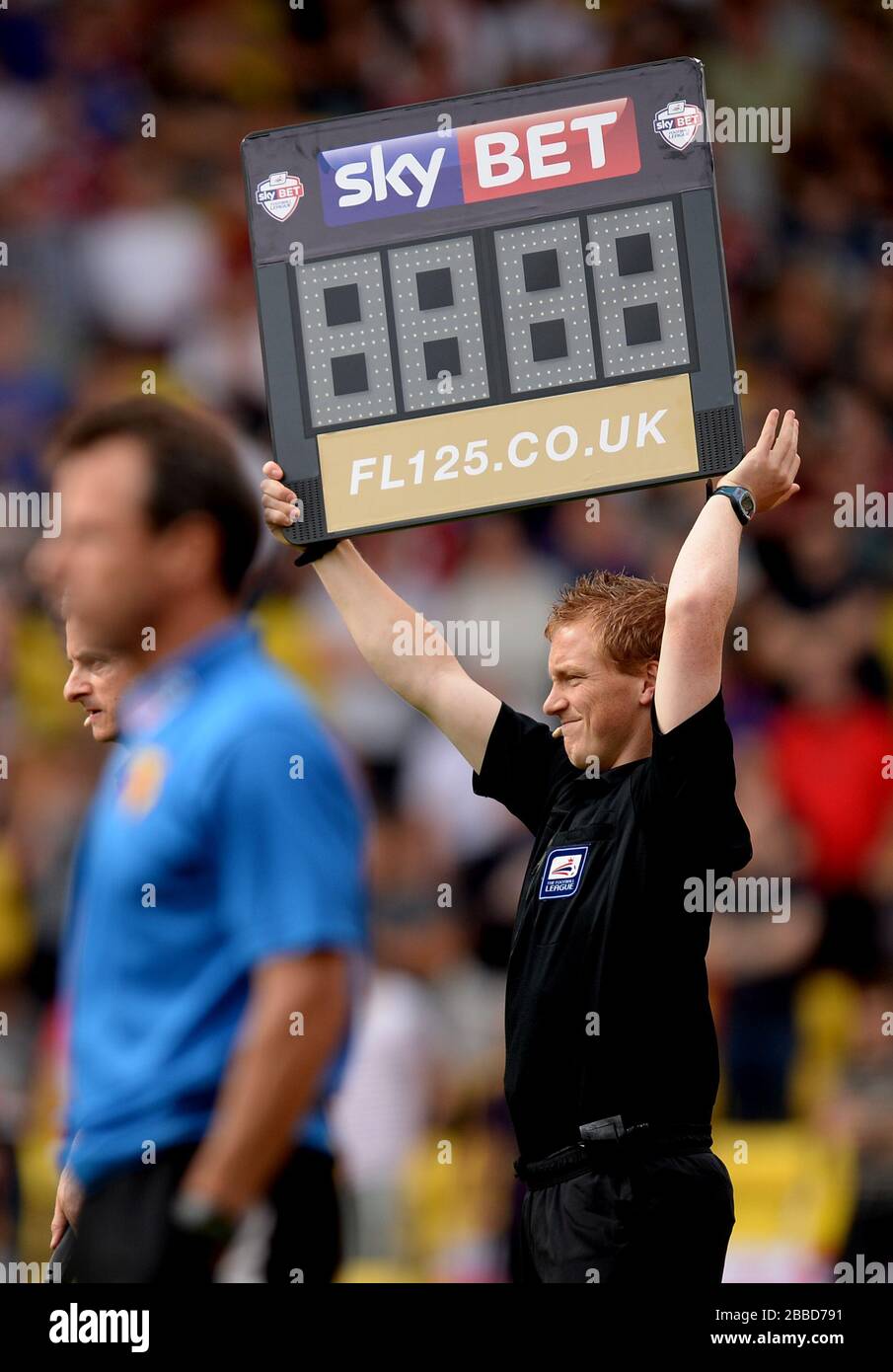 Football substitution board hi-res stock photography and images - Alamy