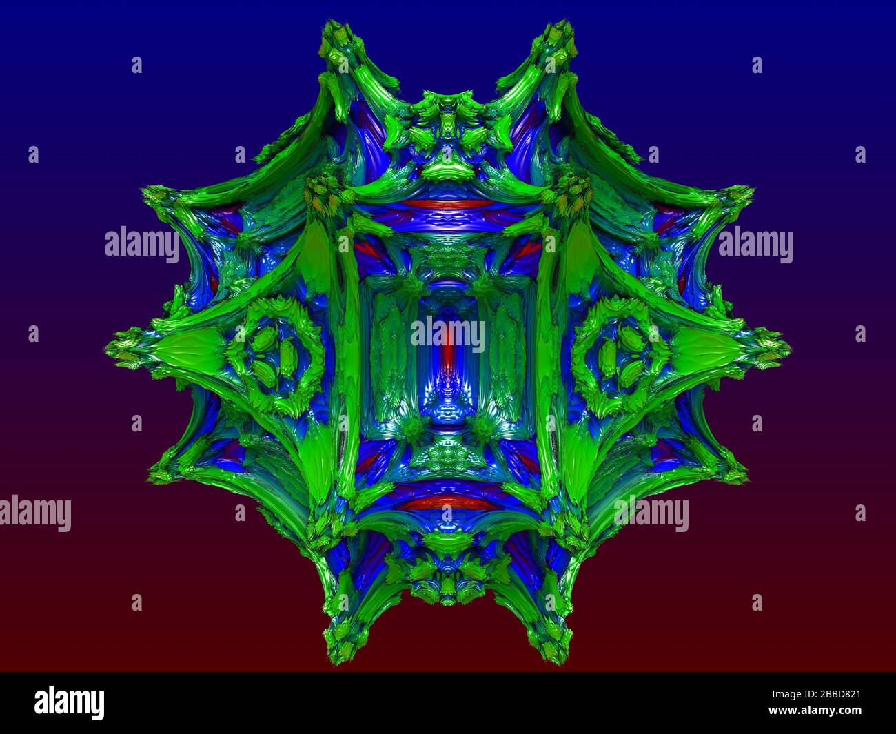 Pictures of three-dimensional fractals Stock Photo - Alamy