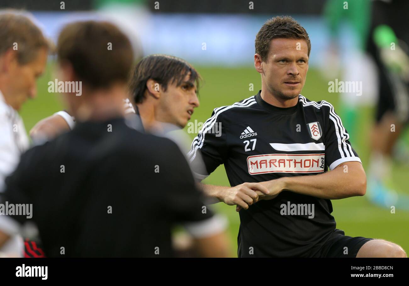 Fulham's Sascha Riether during training Stock Photo - Alamy