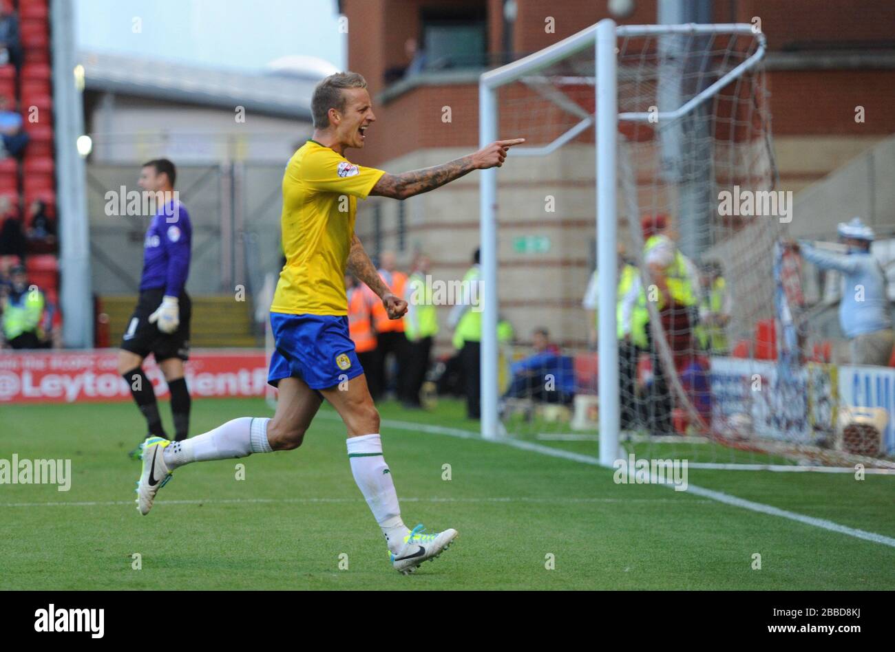 Coventry City's Carl Baker celebrates scoring his side's first goal ...