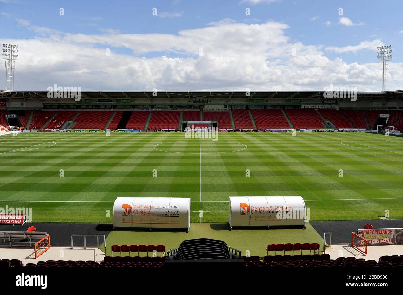 A view of the Keepmoat Stadium, home to Doncaster Rovers Stock Photo ...